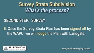 Survey Strata Subdivision Process Perth | PPT