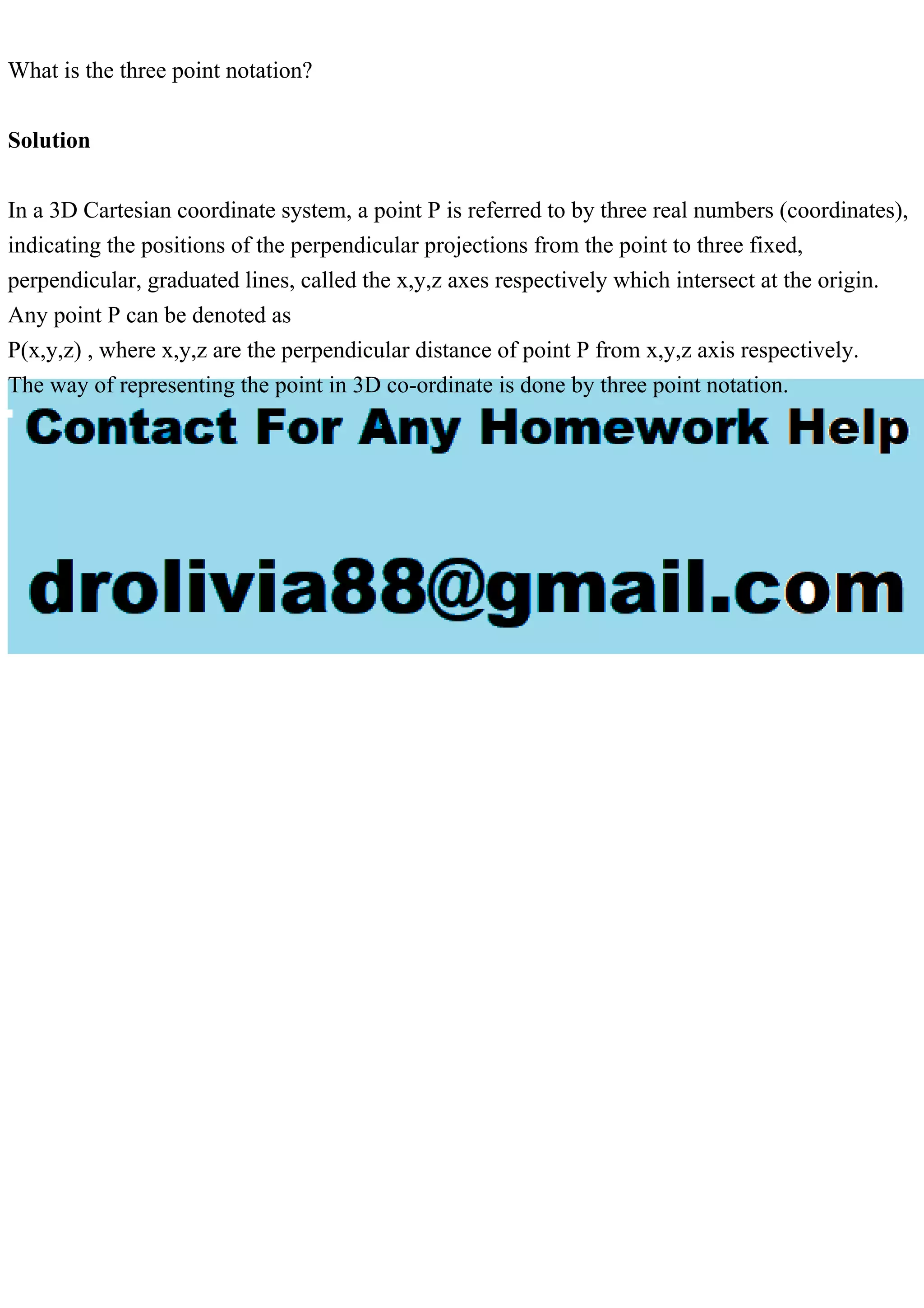 What is the three point notationSolutionIn a 3D Cartesian coo.pdf