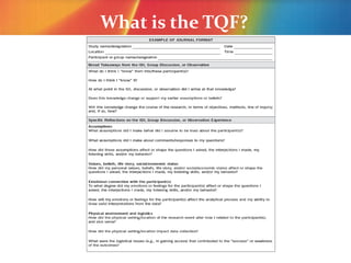 Qualitative Research: What is the Total Quality Framework? | PDF