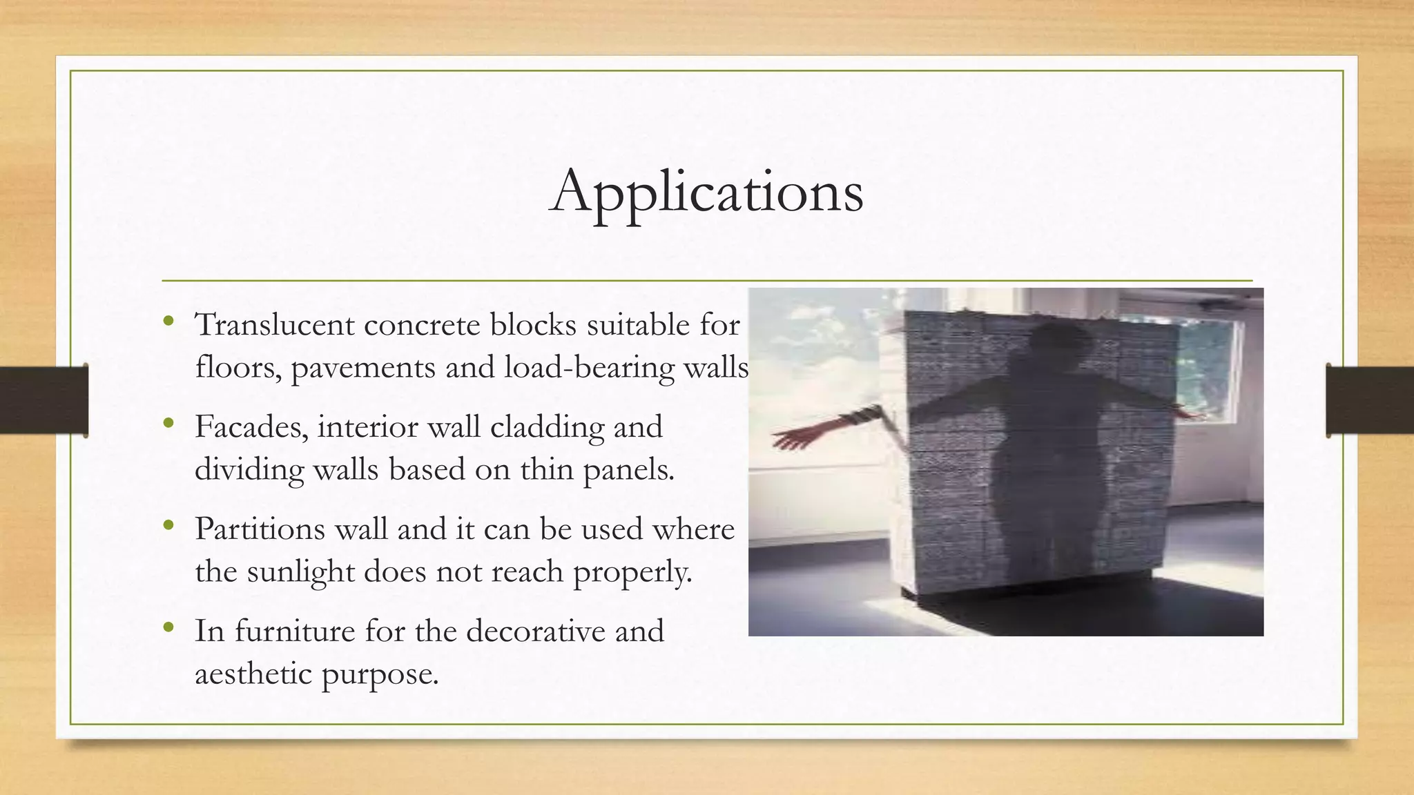 translucent concrete | PPT