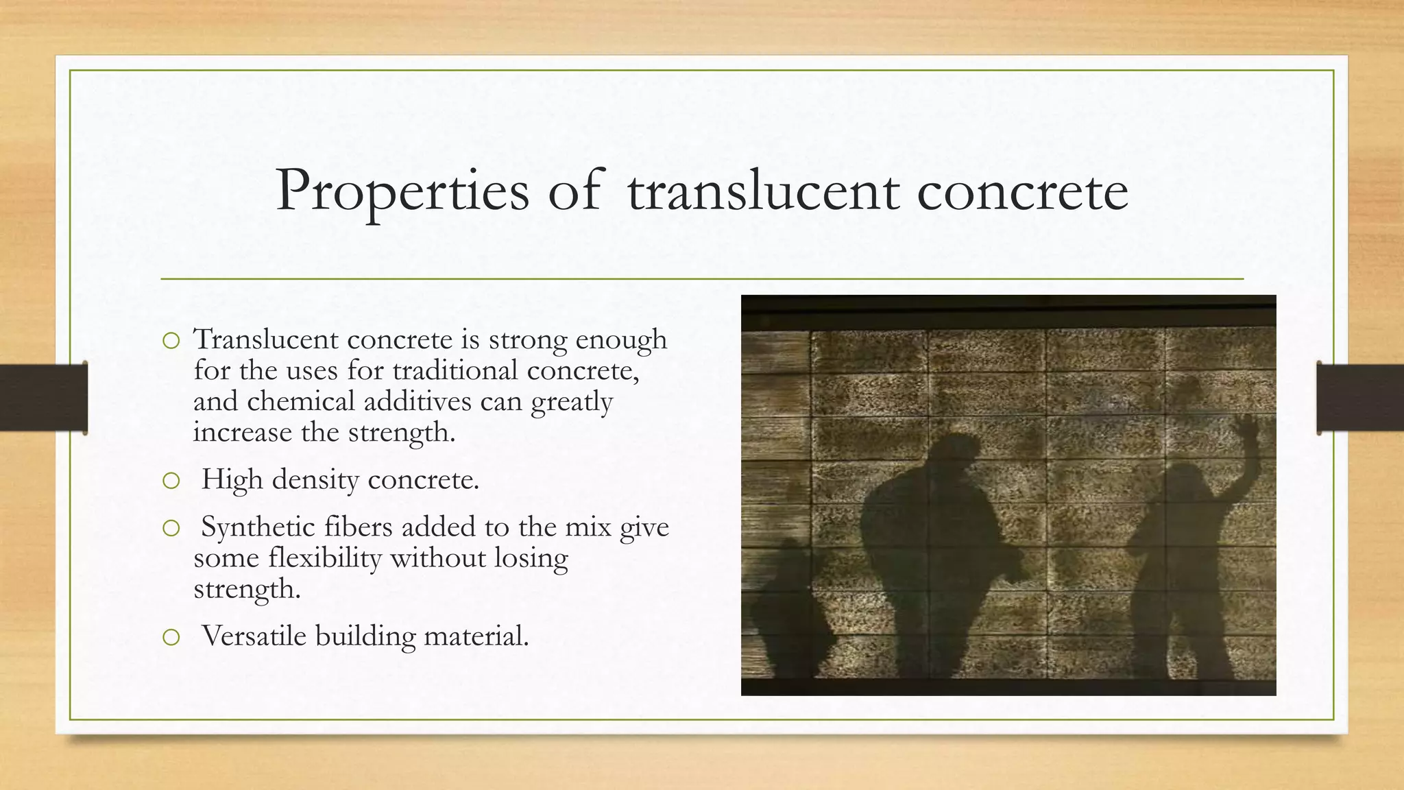translucent concrete | PPT