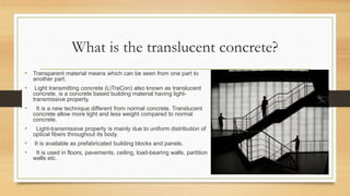translucent concrete | PPT