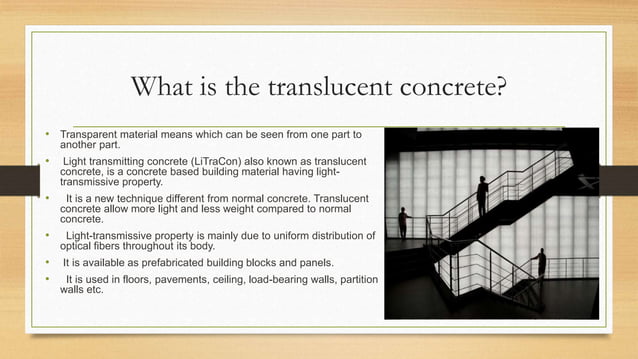 translucent concrete | PPT