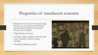 translucent concrete | PPT