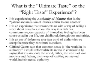 What is the ultimate taste | PPT