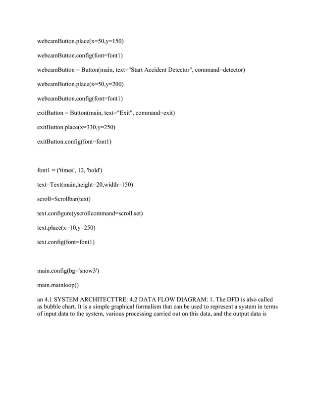 What is the UML Class diagram for accident detection using CNN- i have.pdf