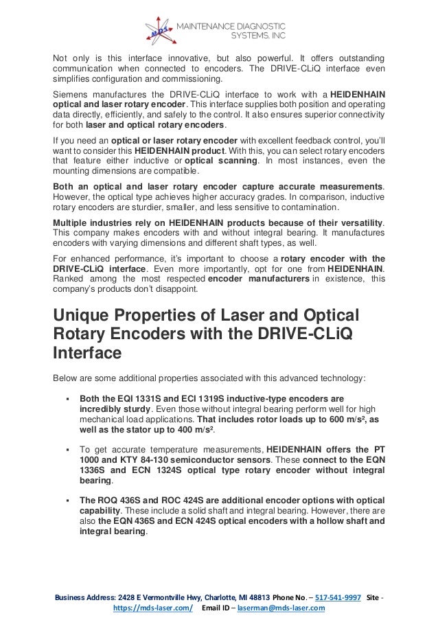 What Is the Use of HEIDENHAIN Rotary Encoders with DRIVE-CLiQ Interface.pdf