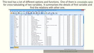 What Is the Use of SPSS in Data Analysis | PPTX