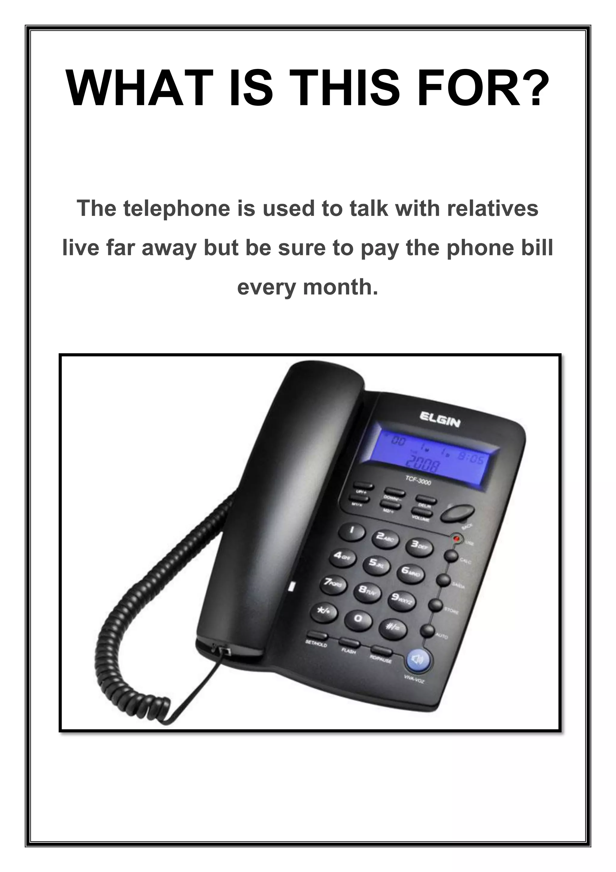 What is this for | PDF | Home Appliances | Home & Garden