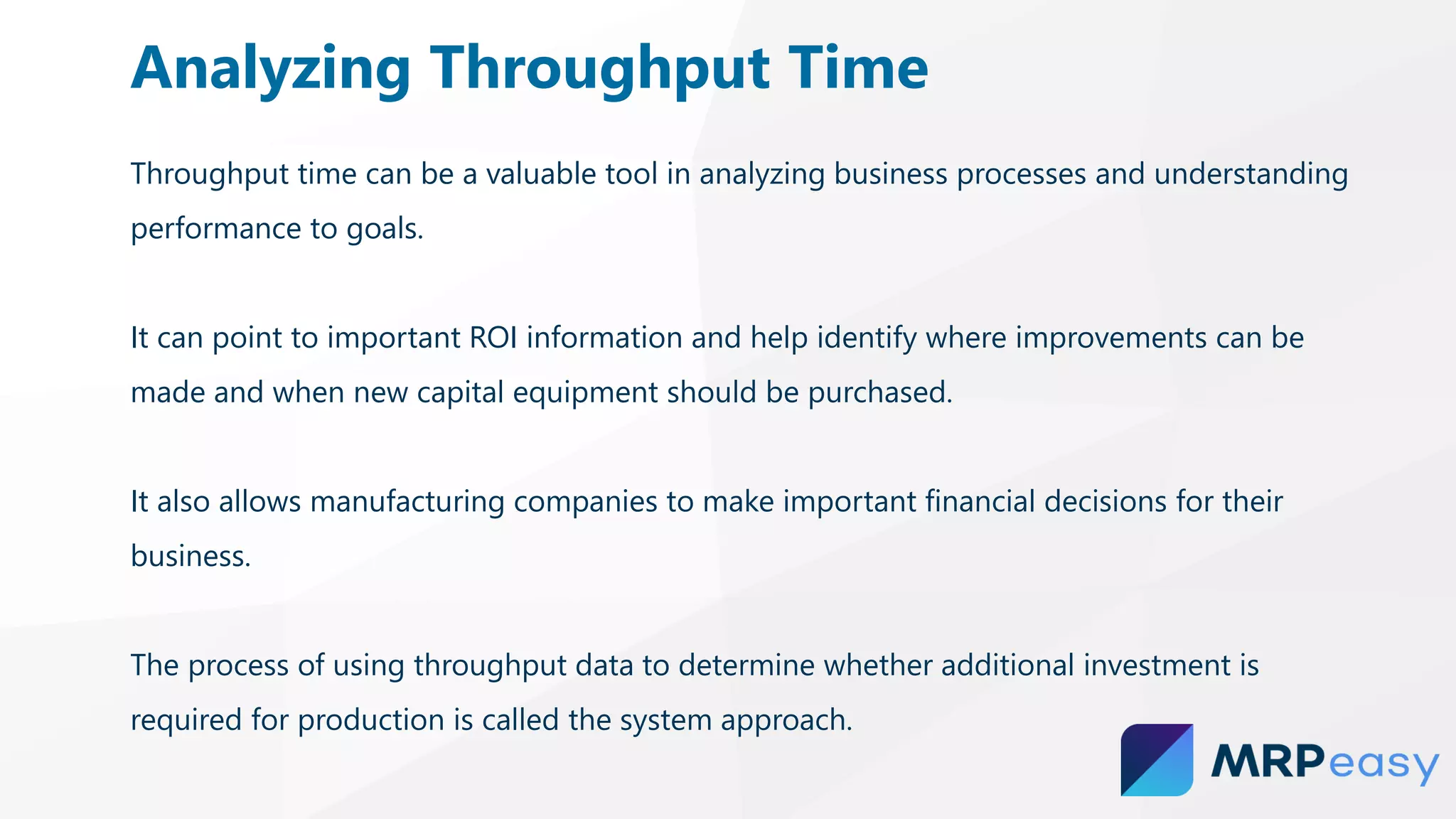 What is Throughput Time? | PDF