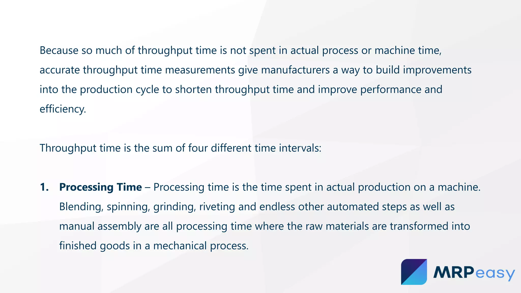What is Throughput Time? | PDF