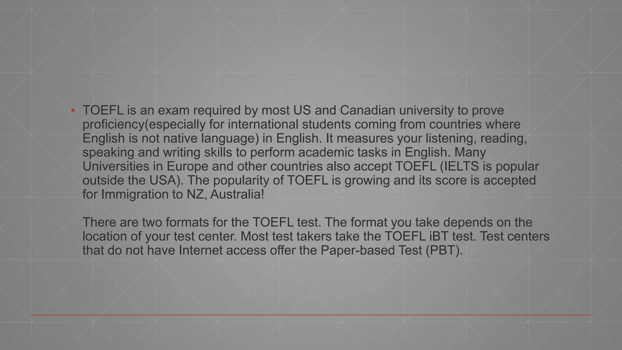 What is toefl | PPT