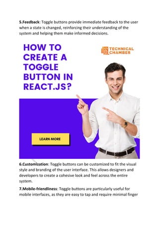 What is Toggle Button-Technical Chamber.pdf | Computing | Technology ...