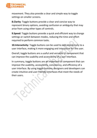 What is Toggle Button-Technical Chamber.pdf | Computing | Technology ...