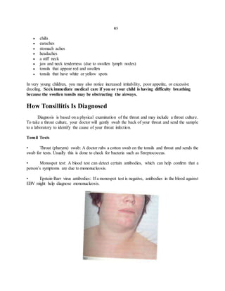 What is tonsillitis | DOCX