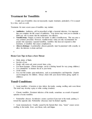 What is tonsillitis | DOCX