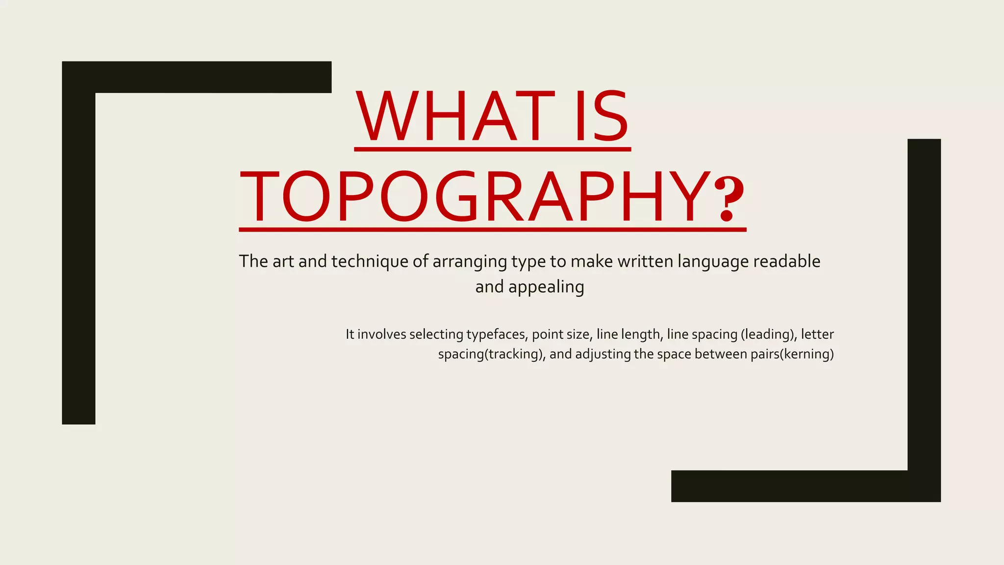 What is topography | PPTX