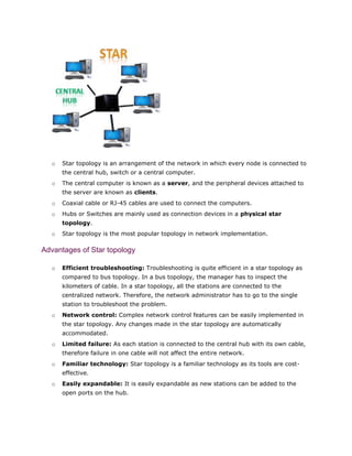 Networks Topology | PDF