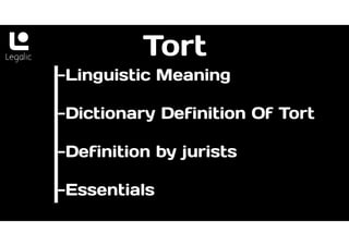 What is Tort Definition By Salmond & Winfield Essentials of tort Law of tort Legalic.pdf | Law