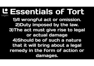 What is Tort Definition By Salmond & Winfield Essentials of tort Law of ...