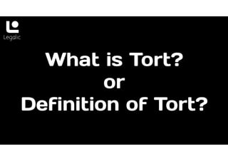 What is Tort Definition By Salmond & Winfield Essentials of tort Law of ...