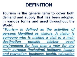 What is tourism? | PPTX