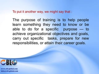 What is training | PPTX