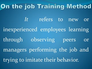 What is training And its Types | PPTX | Careers