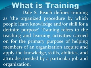 What is training And its Types | PPTX | Careers