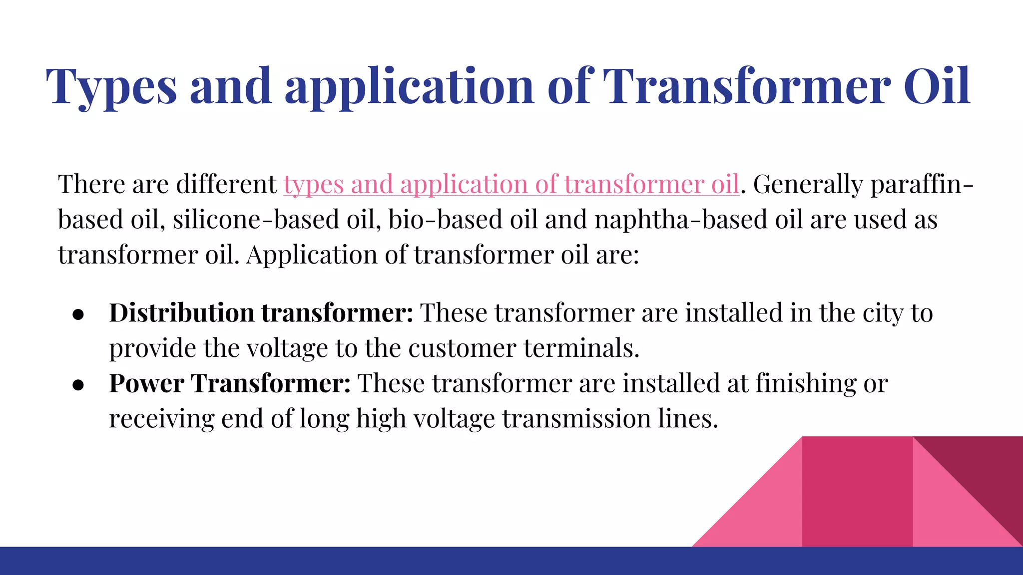 What is transformer oil | PPTX