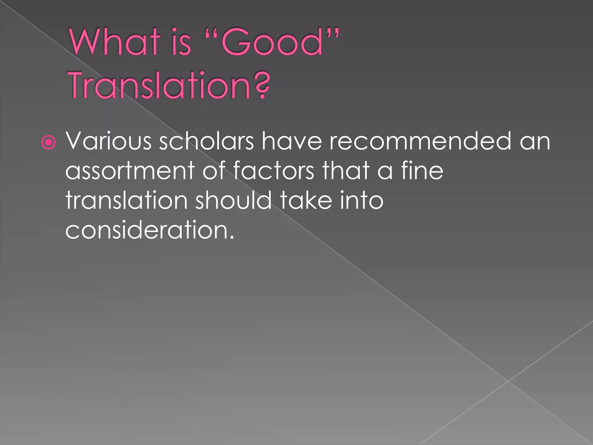 What is translation | PPTX