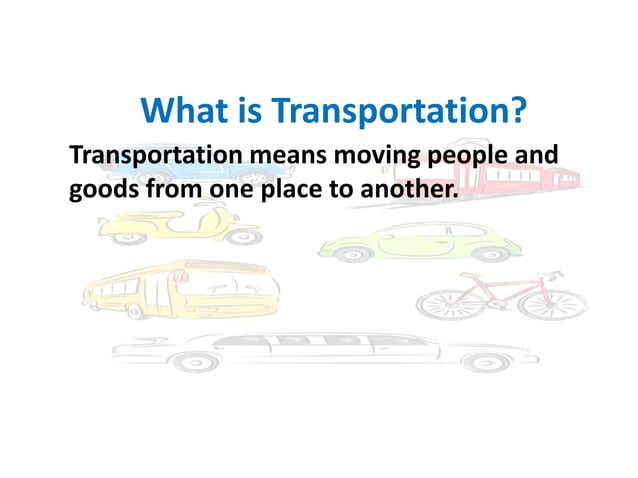 What is transport | PPT