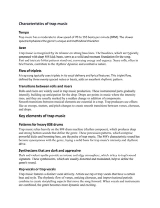 What Is Trap Music: Cultural Impact and Influence of Trap Sounds | PDF