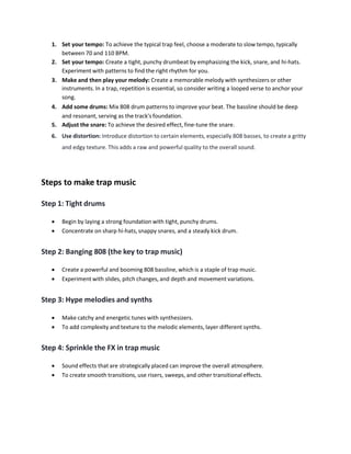 What Is Trap Music: Cultural Impact and Influence of Trap Sounds | PDF