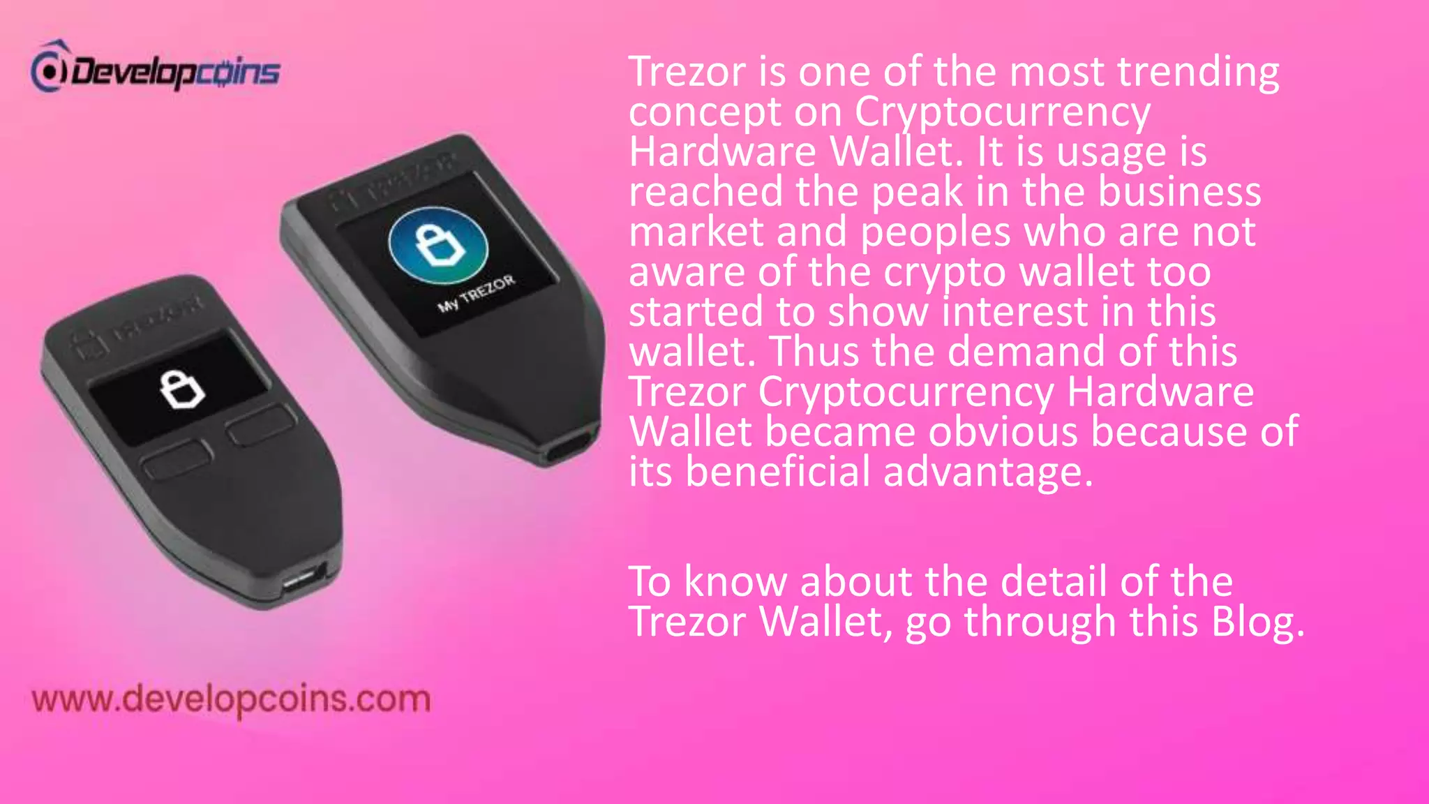Trezor Crypto Hardware Wallet | PPT
