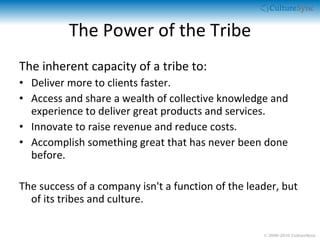 Tribal Leadership: Culture is the Solution | PPT | Business ...