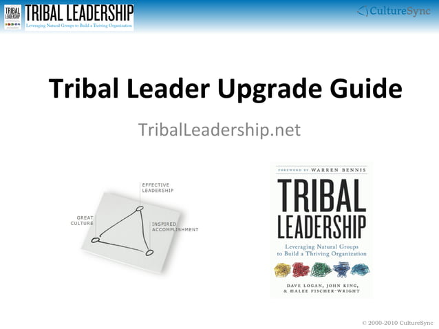 Tribal Leadership: Tribal Leader Upgrade Guide | PPT