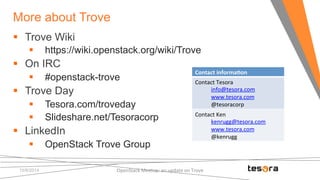 What is Trove, the Database as a Service on OpenStack? | PPT