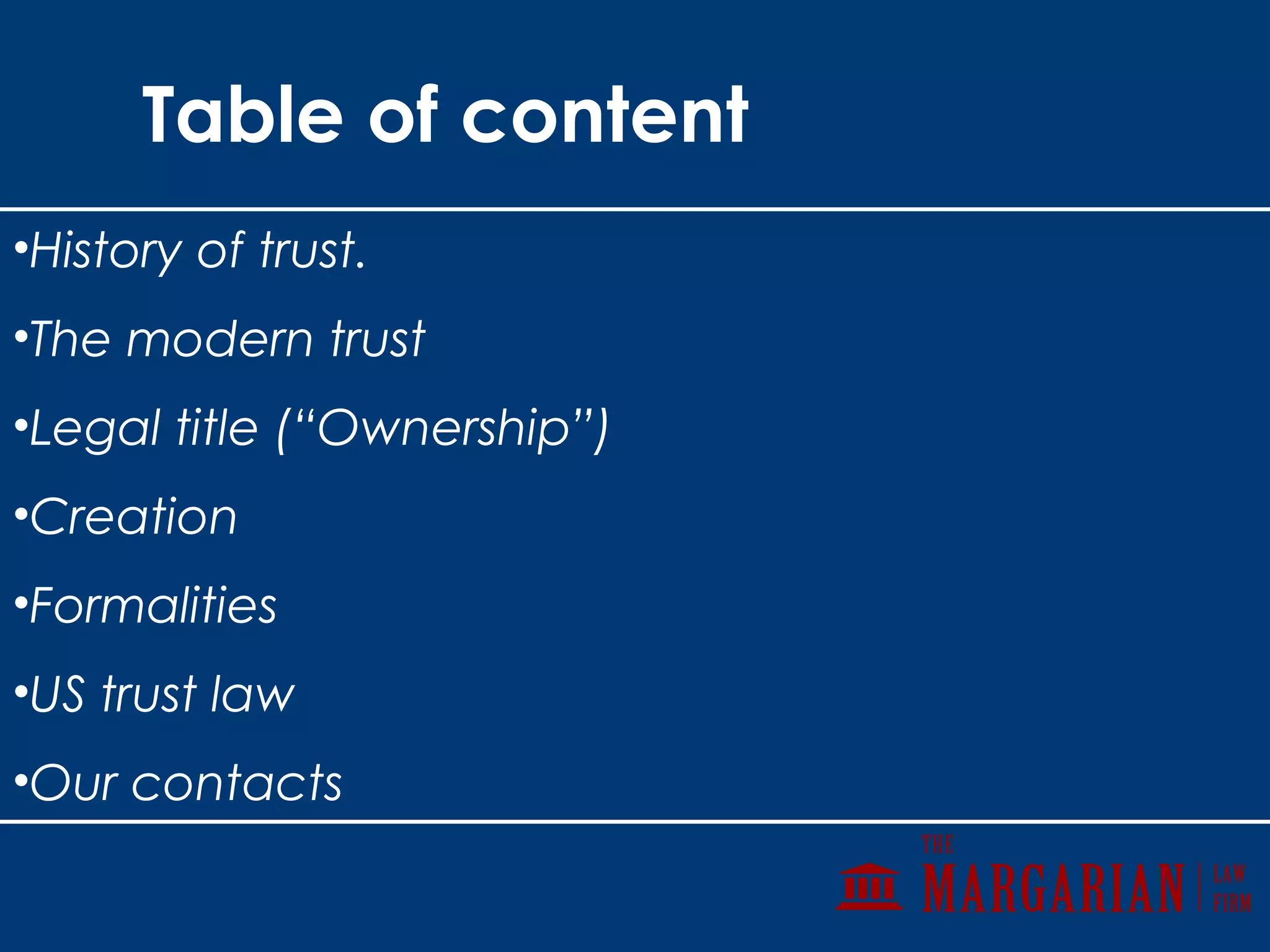 What is trust | PPT