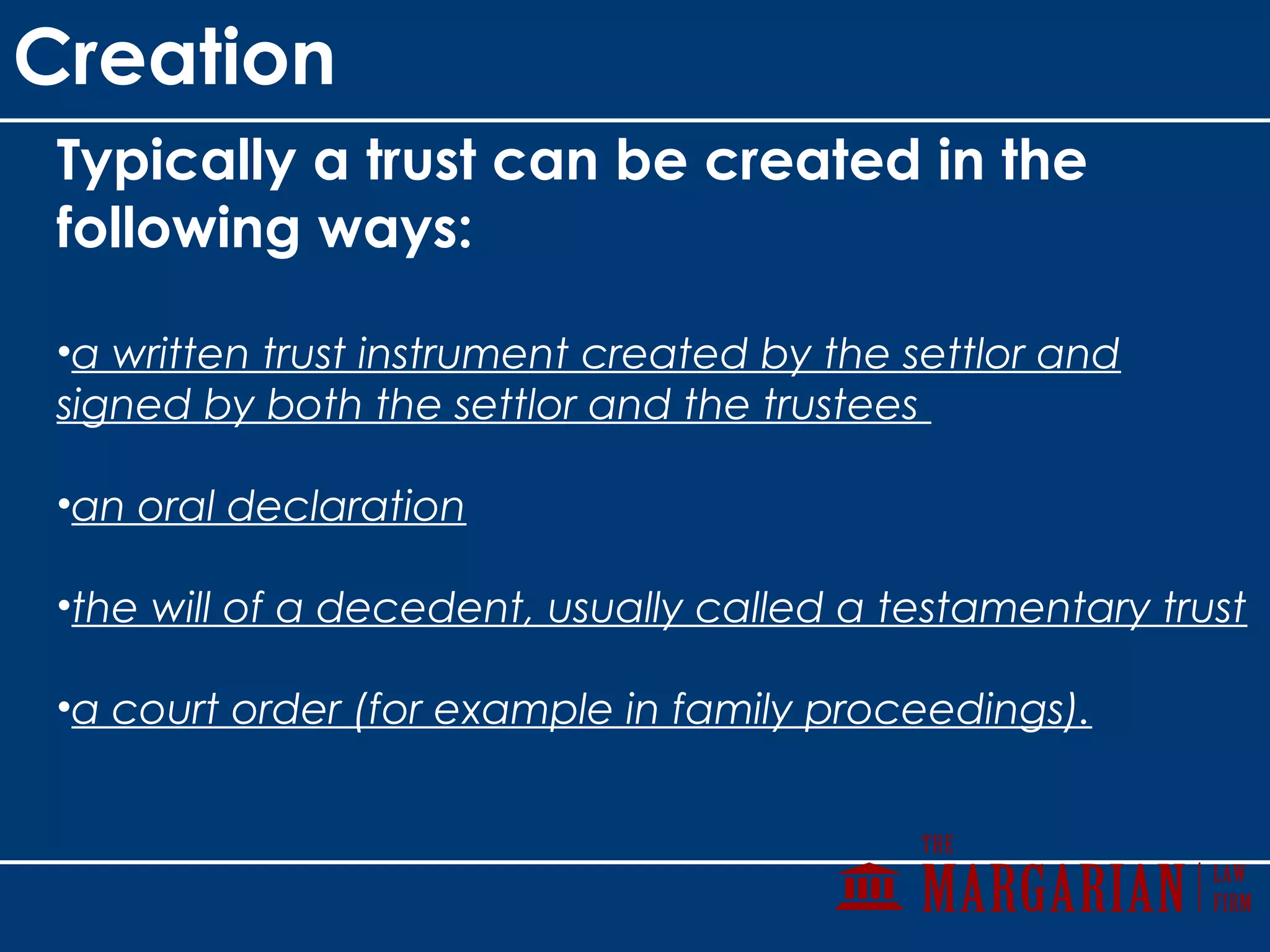 What is trust | PPT