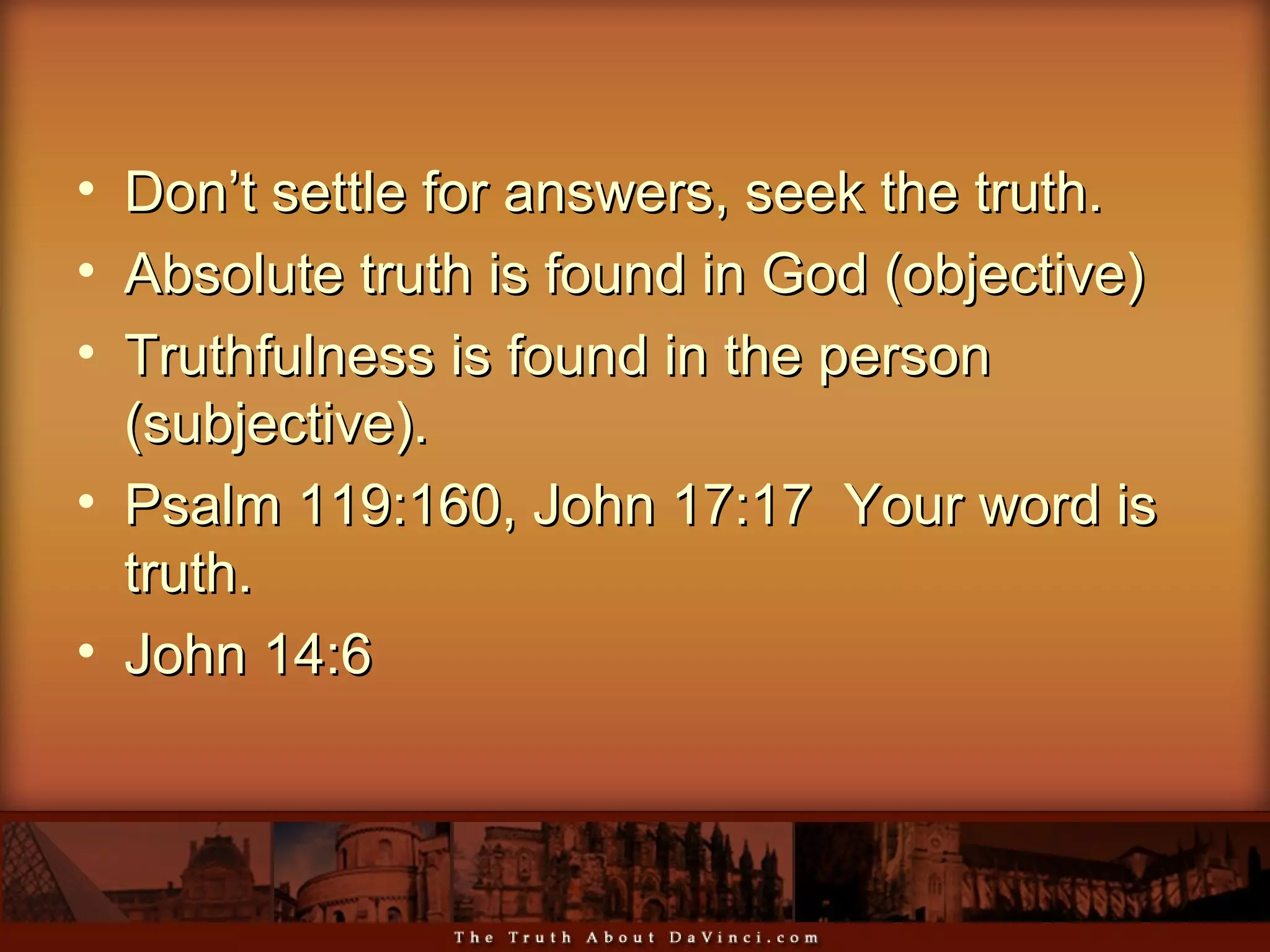 What is truth | PPT