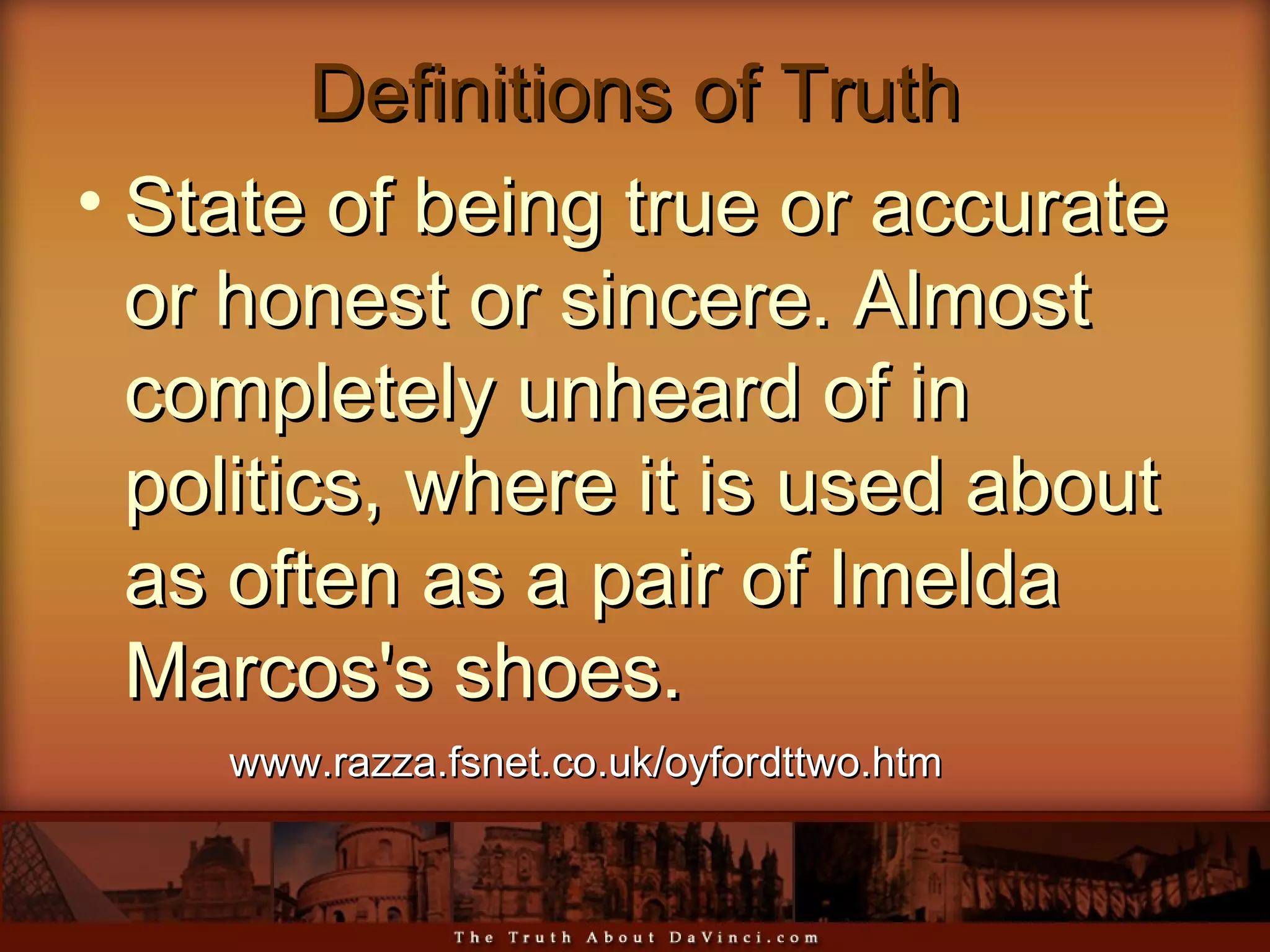 What is truth | PPT