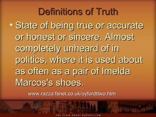 What is truth | PPT