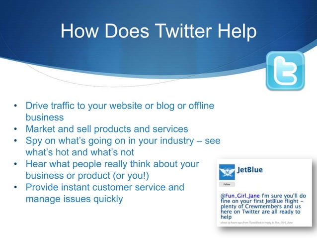 What is Twitter and How Does it Help | PPTX | Social Networking | Internet