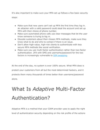What is two factor or multi-factor authentication | PDF