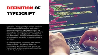 An Introduction to TypeScript: Definition, History, and Key Features | PDF | Web Development ...