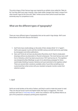what is typography in logo.pdf | Desktop Publishing | Computer Software and Applications