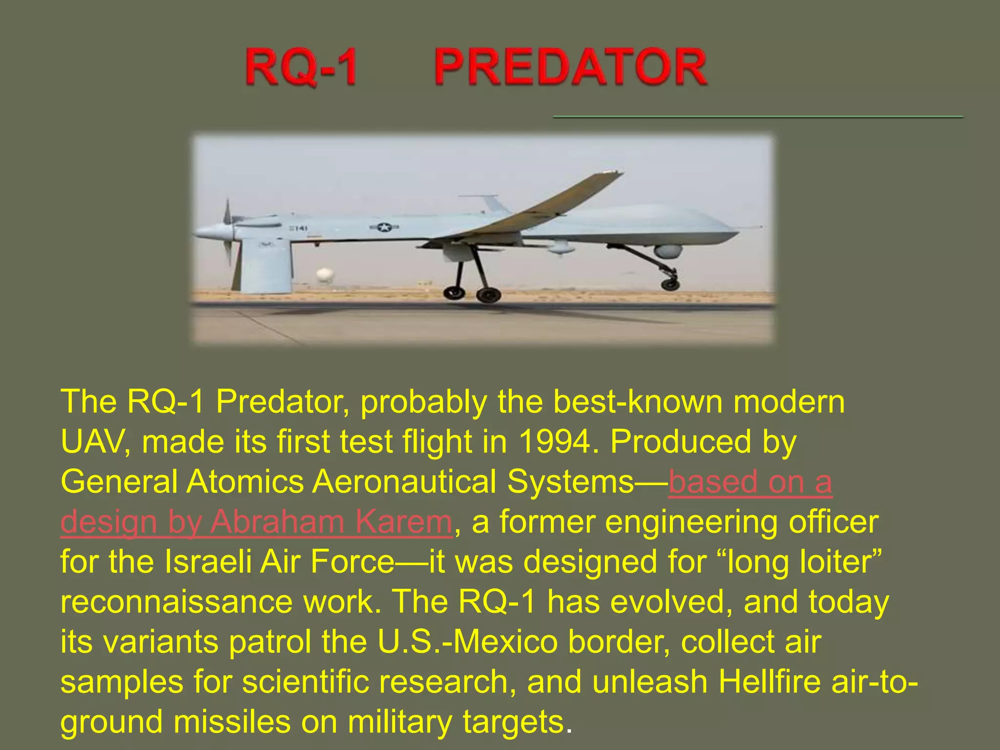 UNMANNED AERIAL VEHICLE | PPTX