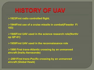 UNMANNED AERIAL VEHICLE | PPTX