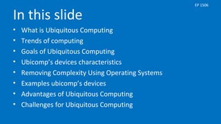 Operating System Support for Ubiquitous Computing | PPS | Operating ...